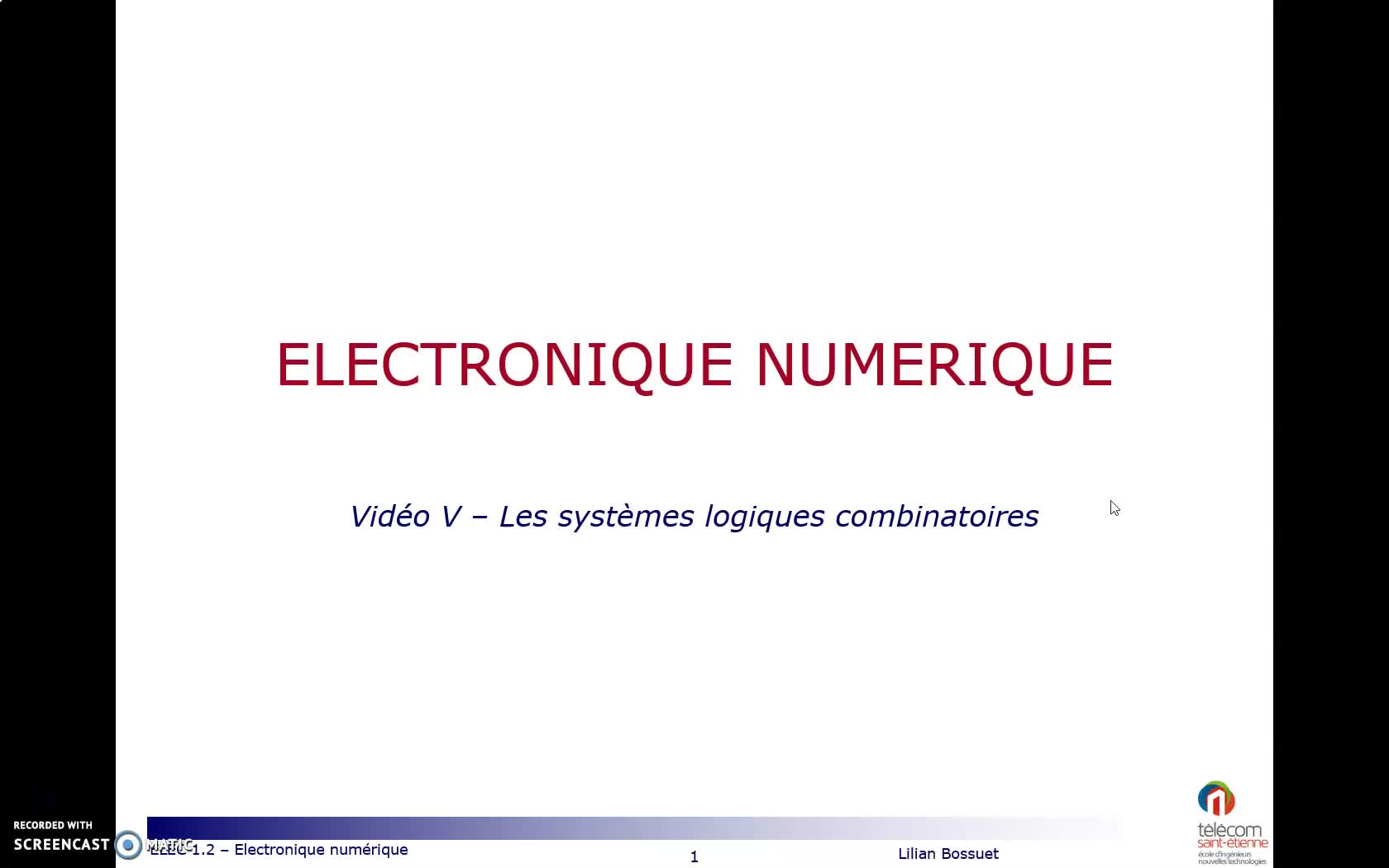 Les systèmes logiques combinatoires